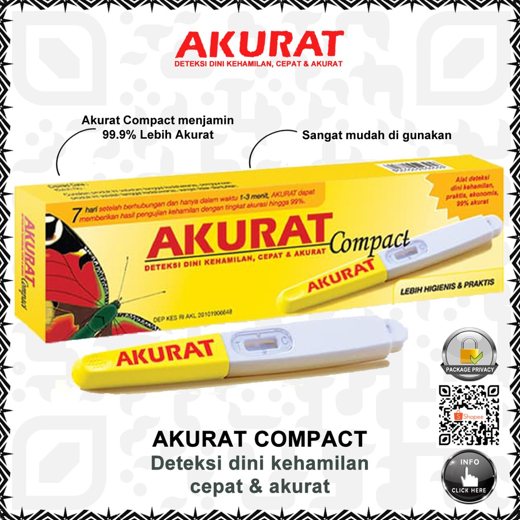 Jual Test Pack Akurat Compact Alat Test Check Kehamilan Cek Kehamilan ...