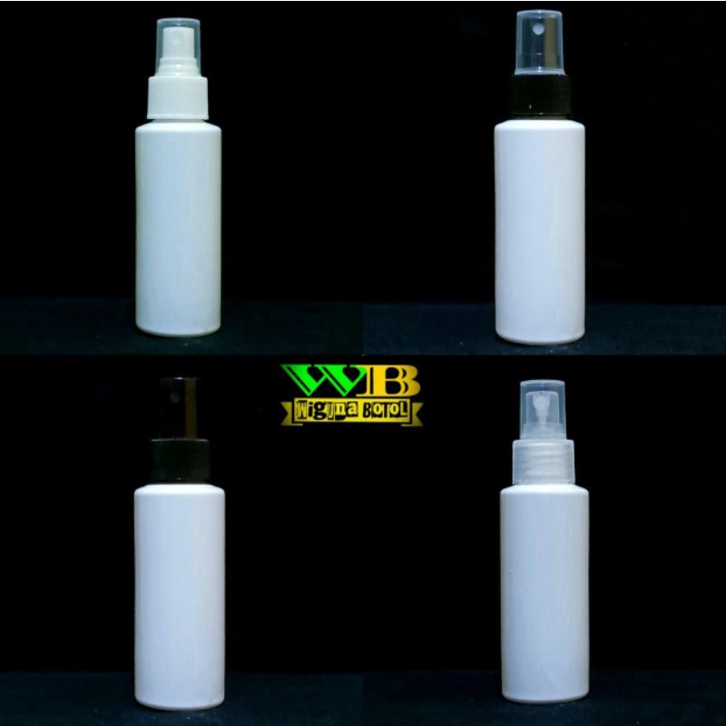 Jual Botol Spray 100ml Putih / Botol Rf 100ml Putih Tutup Spray | Shopee Indonesia