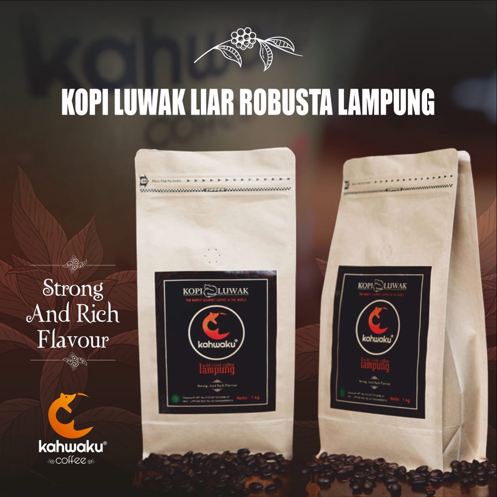 Jual Kopi Luwak Robusta Lampung Asli Liar 1Kg – Cita Rasa Premium ...