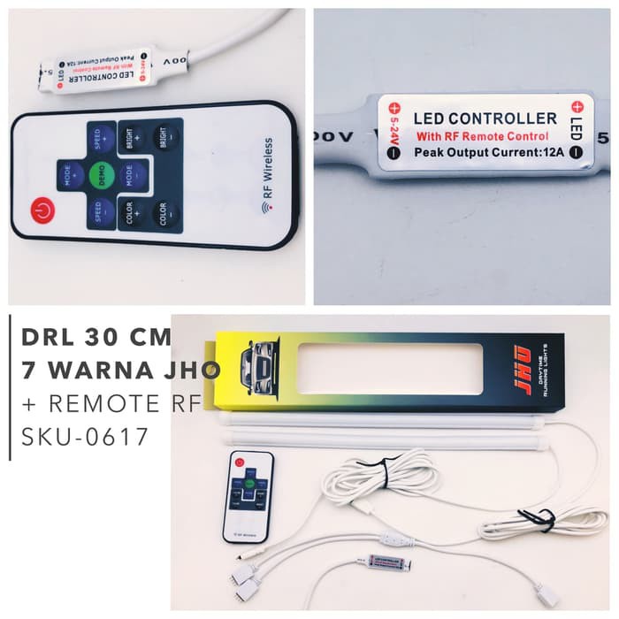 Jual DRL FLEKSIBEL 30 CM 7 COLOUR REMOTE CONTROLLER I DRG RGB 7 WARNA I LAMPU KOLONG LED I SKU ...