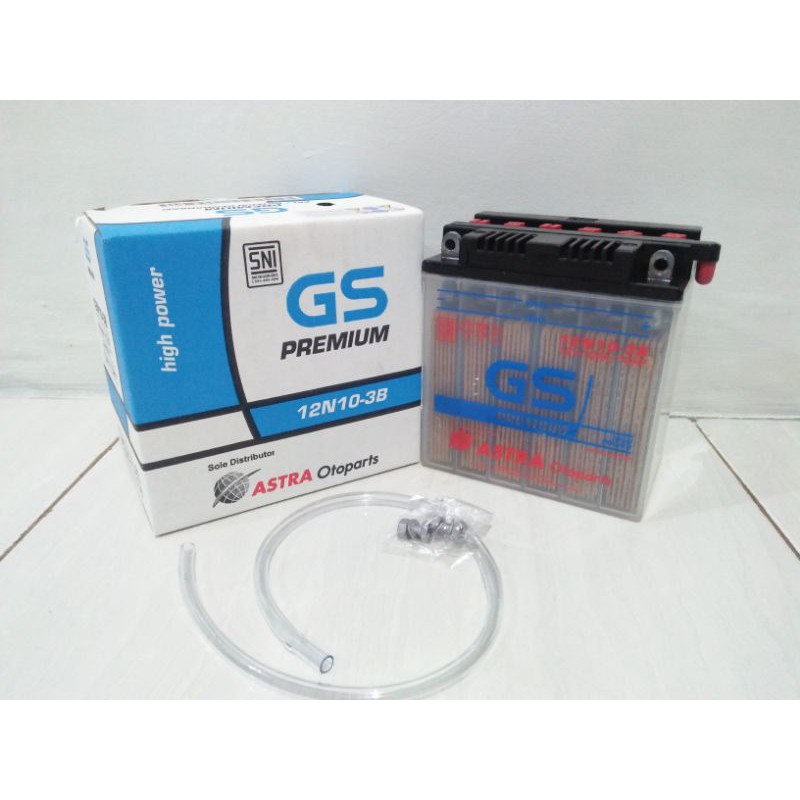 Jual Aki Accu Motor Suzuki Thunder 250 Original GS Astra 12N10 3B Basah | Shopee Indonesia