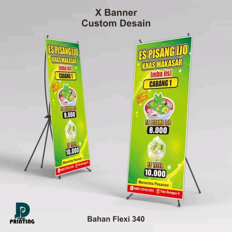 Jual X BANNER | SPANDUK | BACKDROP ( Banner + standing X ) 60 x 160cm ...