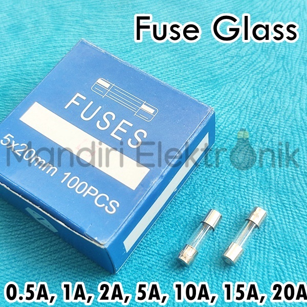 Jual Fuse Sekring Kaca Tabung Kecil 0.5 1 2 5 10 15 20 Ampere - Fuse Glass Sekring kaca tabung ...