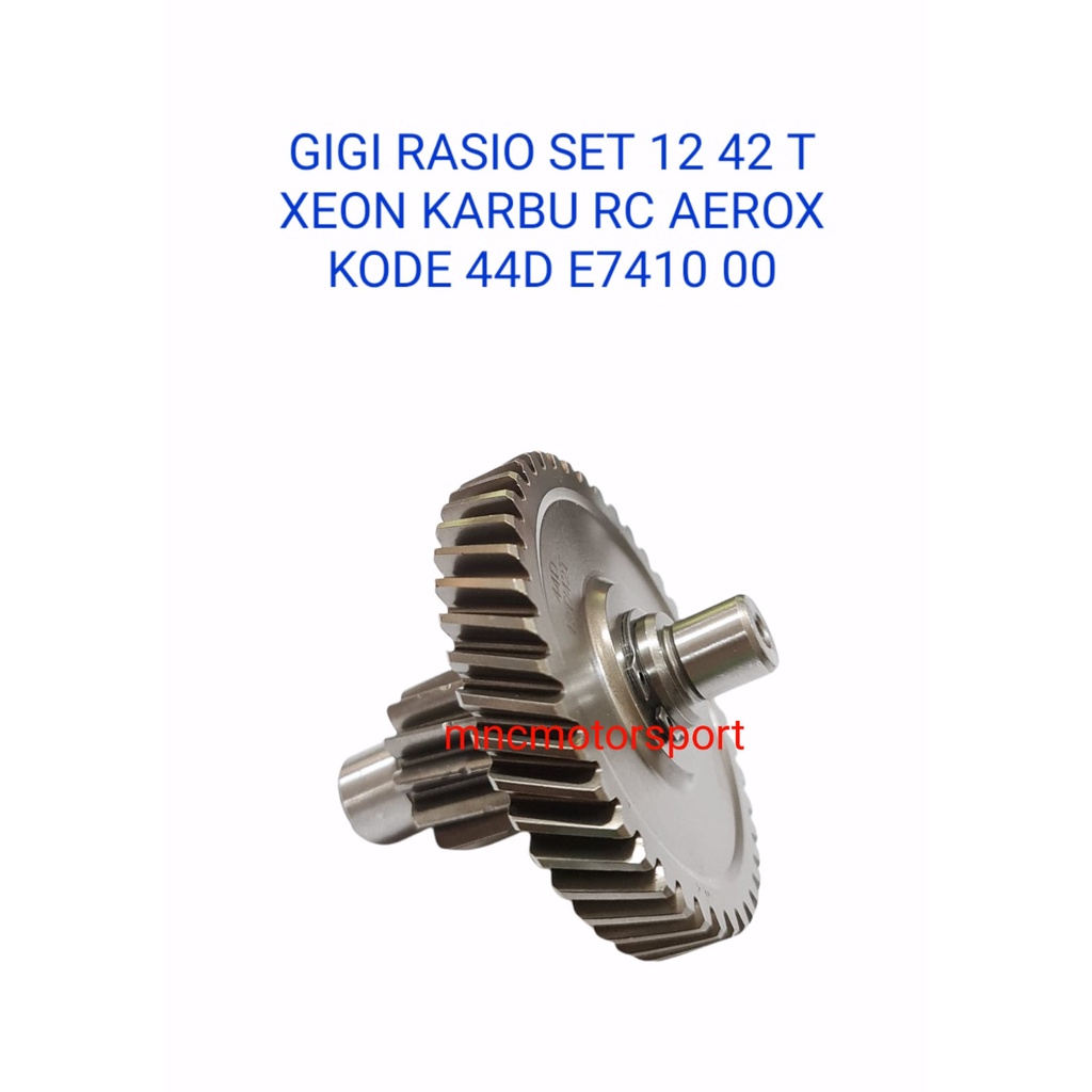 Jual GEAR GIR GIGI RASIO SET XEON KARBU RC AEROX 12 42 T KODE 44D ...