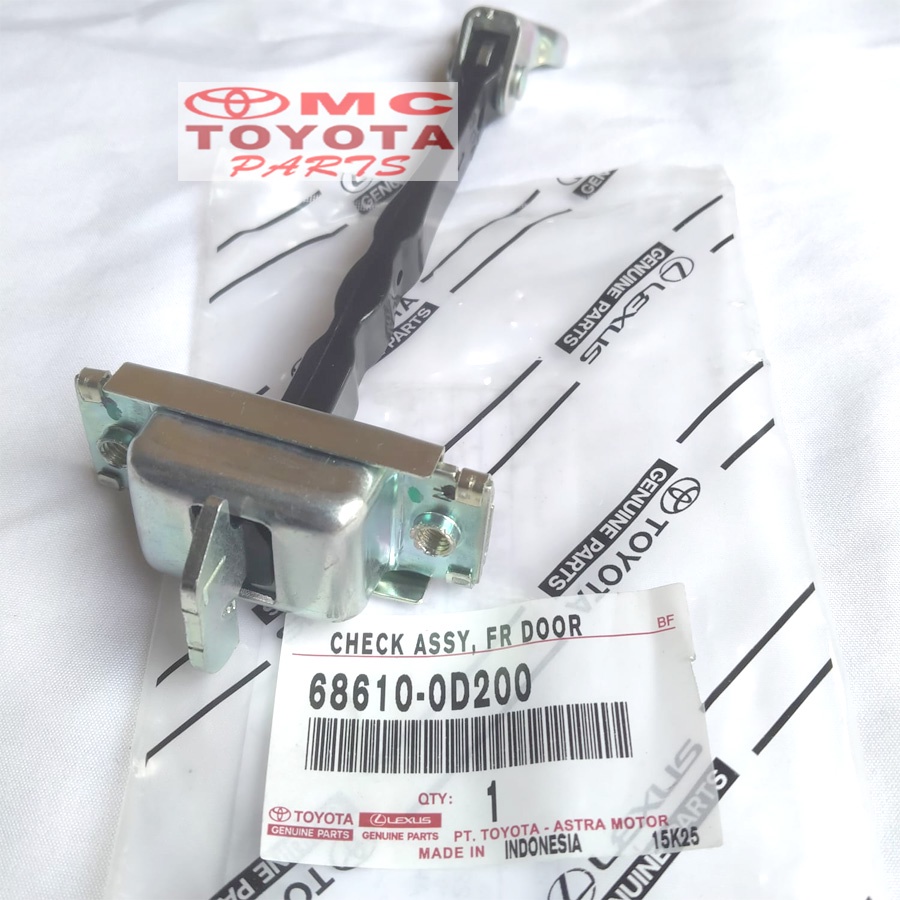 Jual Stopper Check Door Pintu Depan Vios Yaris Sienta 68610-0D200 ...