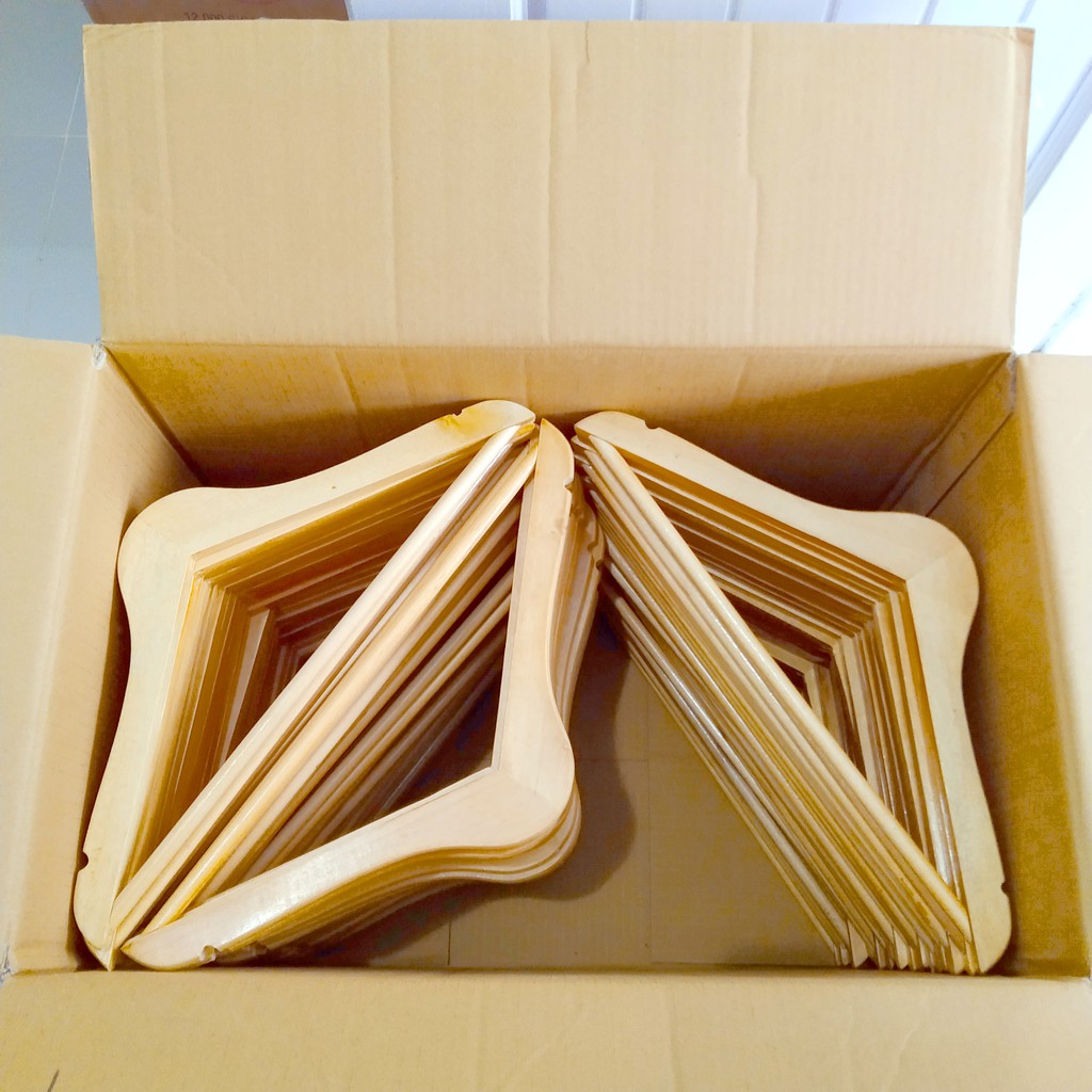 Jual HANGER KAYU DEWASA - NATURAL PALANG KAYU - PREMIUM GRADE A ...