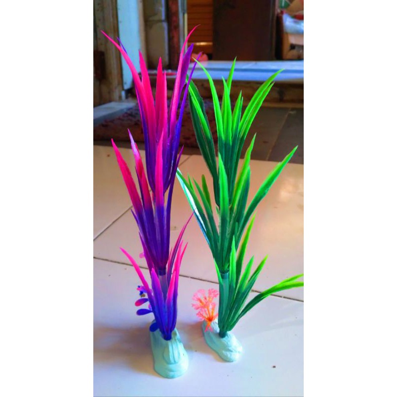 Jual Tanaman aquarium pelastik pandan lili untuk dekorasi akuarium ...