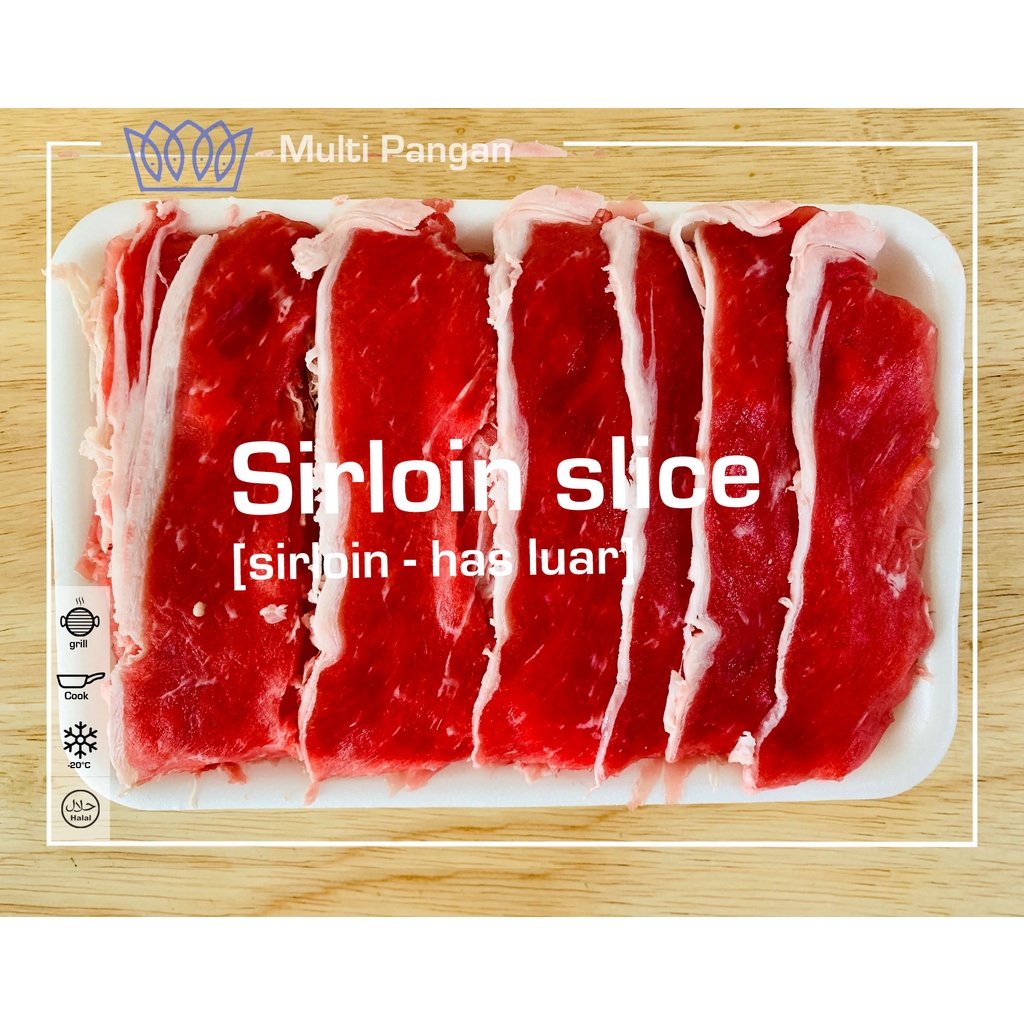 Jual Daging sapi - Beef slice sirloin (500gr) | Shopee Indonesia
