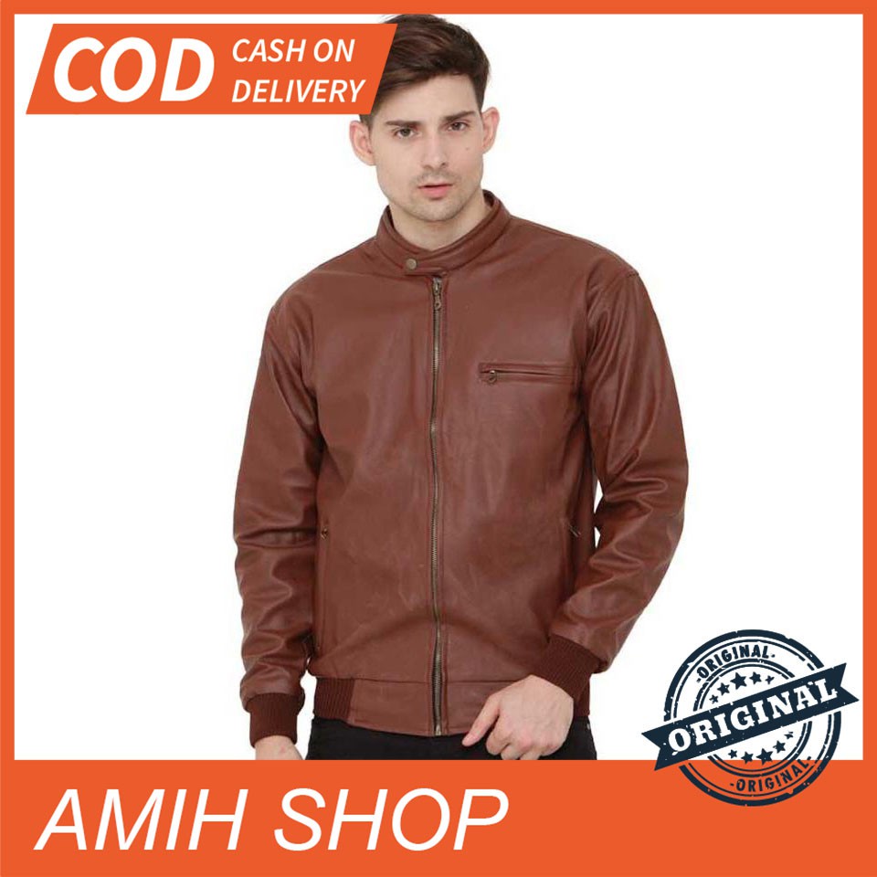 Jual JAKET KULIT PRIA JAVA SEVEN - HJN 018 ORIGINAL | Shopee Indonesia
