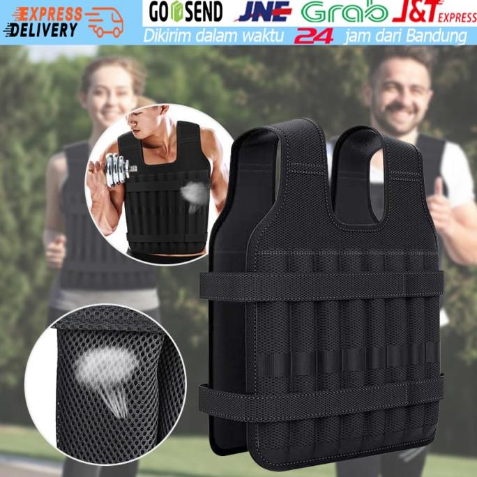Jual Rompi Beban Pemberat Kalistenik Latihan Lari Weight Vest 20KG 50KG ...