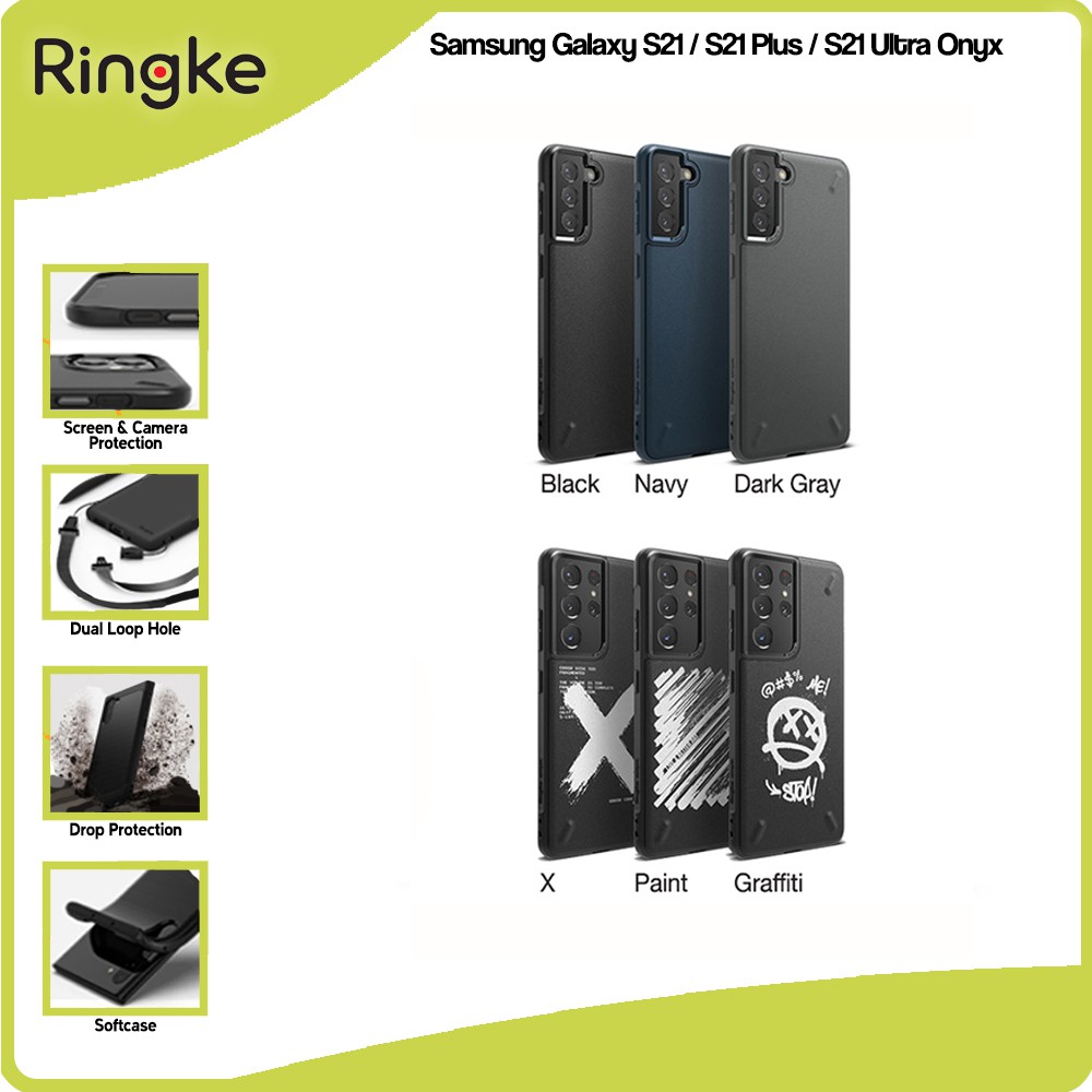 Jual Case Ringke Samsung Galaxy S21 / S21 Plus / S21 Ultra Onyx Casing Softcase Anti Crack Tipis ...