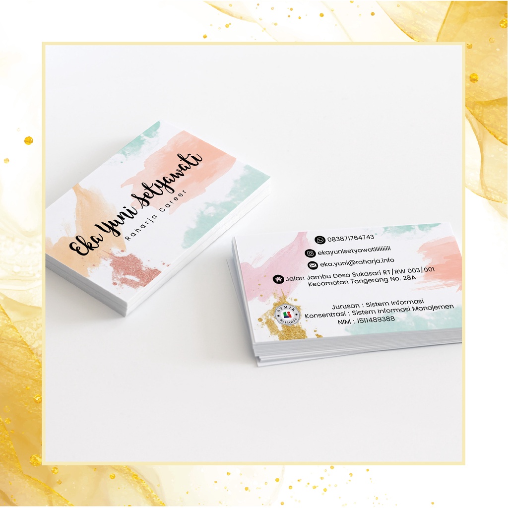 Jual KARTU NAMA 2 SISI BAHAN IVORY 260GR ISI 100PCS FULL COLOR FREE ...