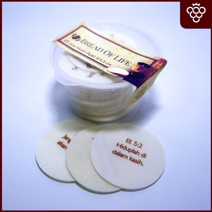 Jual Hosti/Roti Ayat Perjamuan Besar Isi 25 Pcs | Shopee Indonesia
