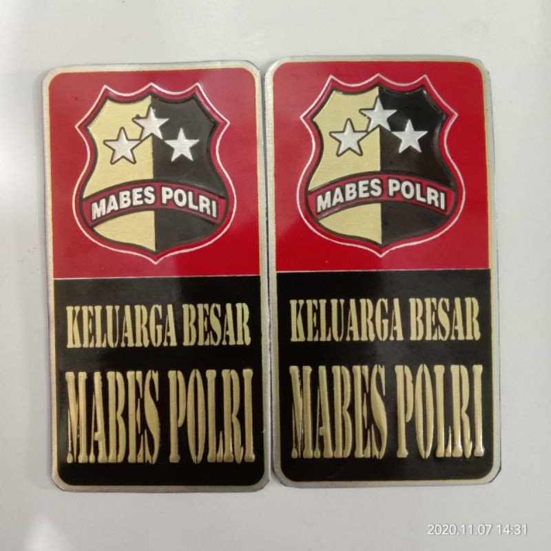 Jual Plat Mobil tempel Mabes Polri | Emblem plat mobil tempel logo ...