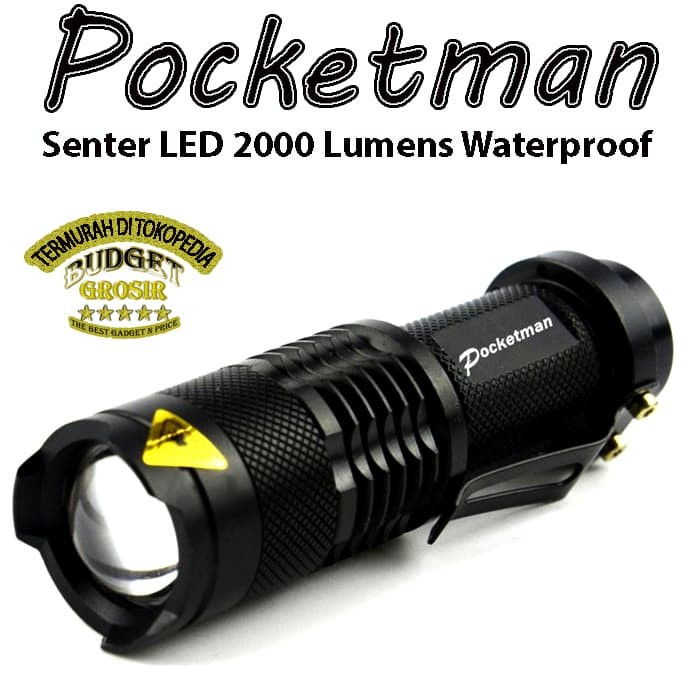 Jual Senter Polisi merek Pocket Man warna Hitam Senter Police ...
