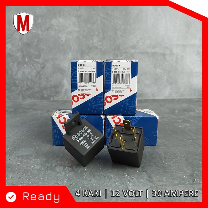 Jual A14M Relay BOSCH 12V 4 Kaki / Riley Rilei Bosch 4 Pin Kaki 12v 100 ...