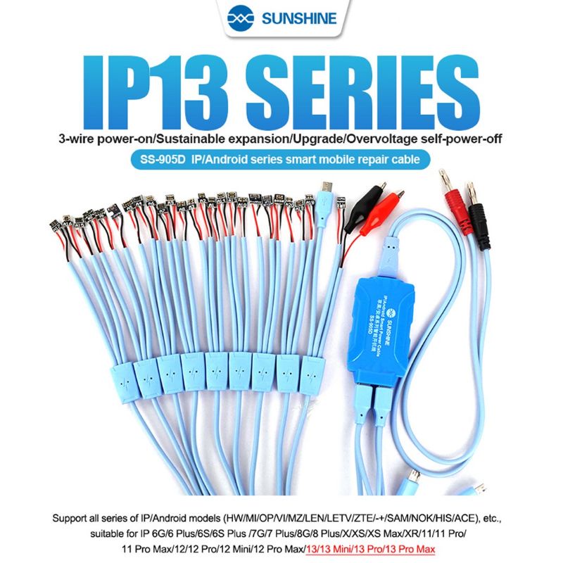 Jual KABEL POWER SUPPLY SS-905D ANDROID+6-13 PRO MAX | Shopee Indonesia