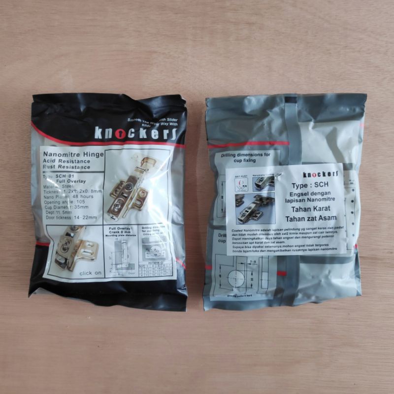 Jual Engsel Sendok Knockers SCH Soft Closing Hinges Anti Zat Asam dan ...