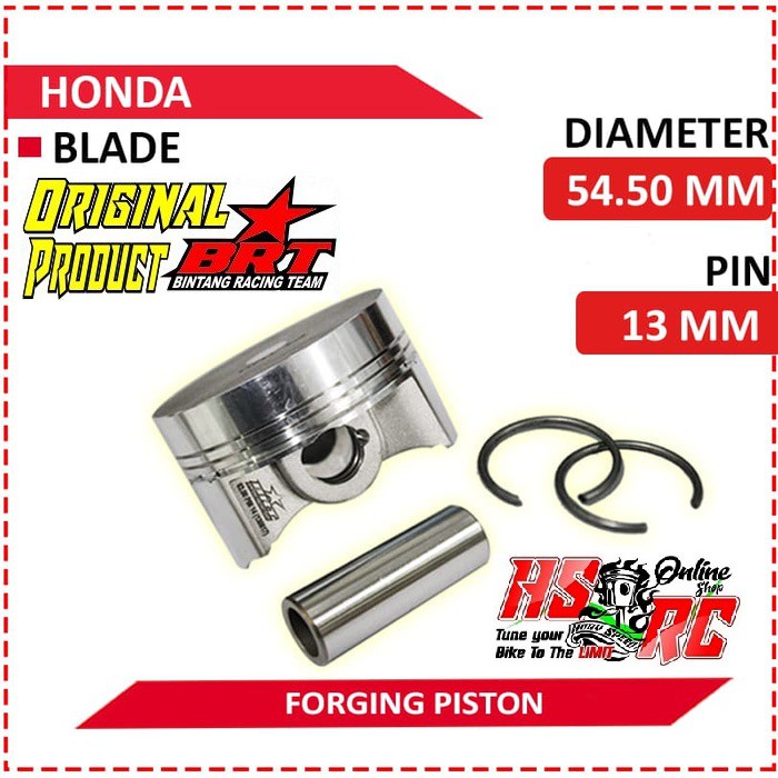 Jual Piston Racing Honda BLADE Beat Matic Forging BRT 54.50mm Pen 13mm ...