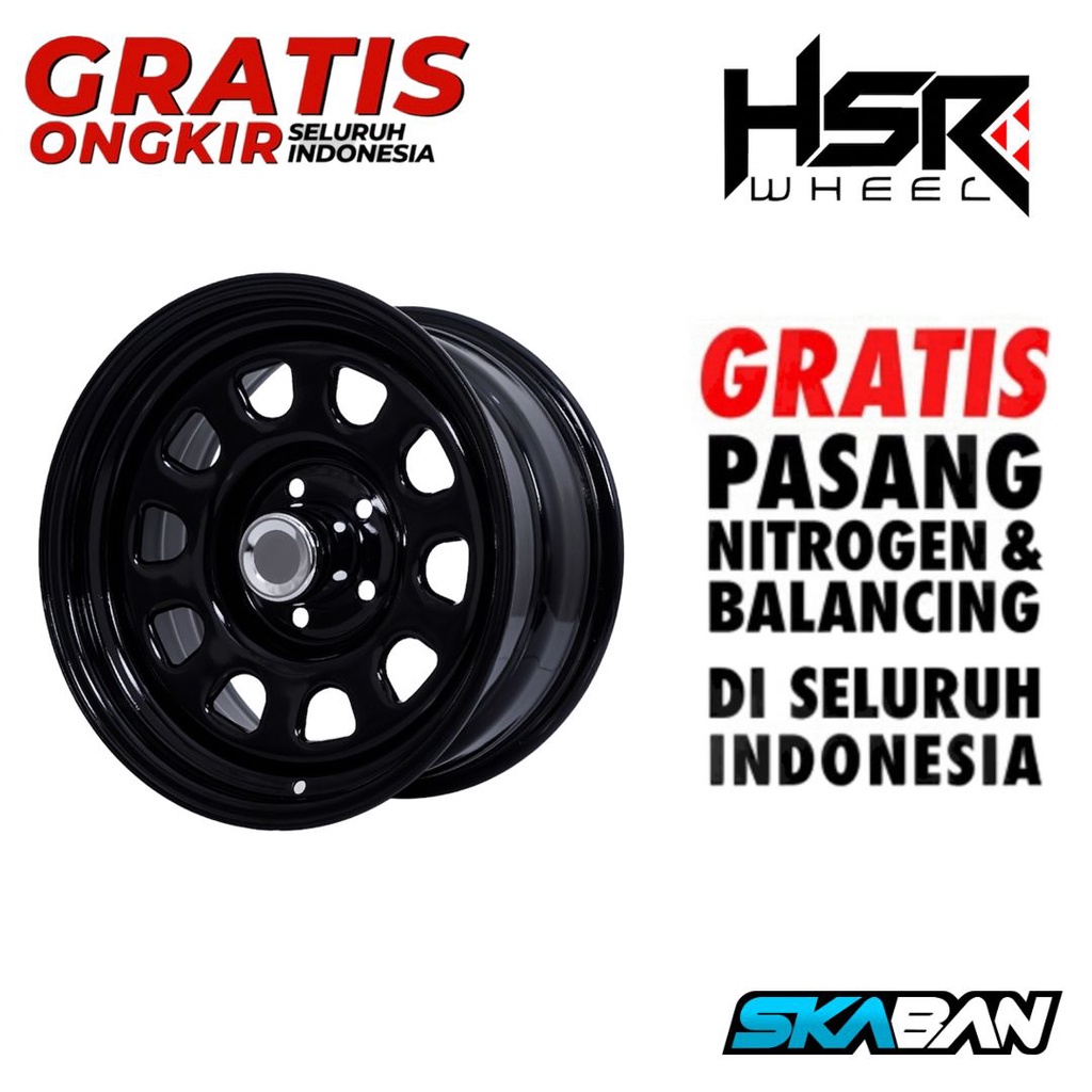 Jual VELG MOBIL RING 16 MOKUPO HSR R16X8 H5X139,7 ET-25 BLACK | Shopee ...