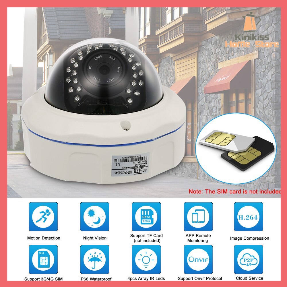 Jual Kamera CCTV Rumah 720P/1080P 4G Wireless IP Camera IR-CUT Night ...
