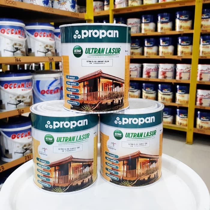 Jual CAT POLITUR PROPAN ULTRAN LASUR CLEAR DOFF GLOSS SATIN 1 LITER ...