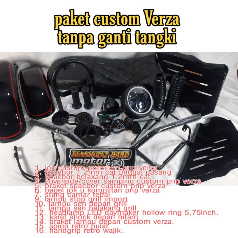 Jual PAKET VERZA CUSTOM CB150 VERZA OLD VERZA NEW TANPA GANTI TANGKI ...