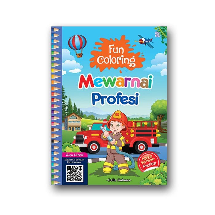 Jual FUN COLORING : MEWARNAI PROFESI (PLUS POSTER) | Shopee Indonesia