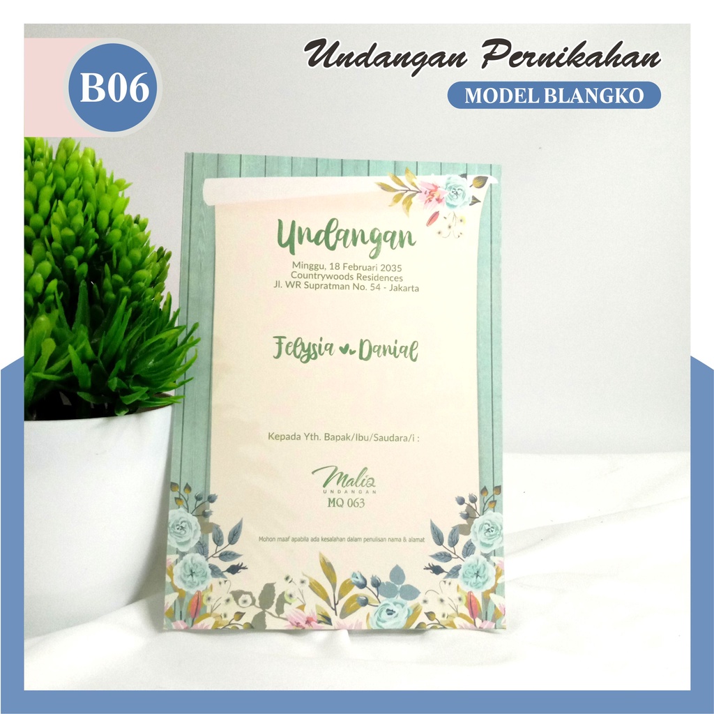 Jual UNDANGAN MURAH Undangan Pernikahan Model Blangko | Shopee Indonesia