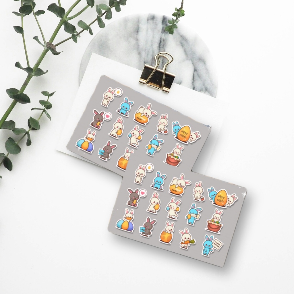 Jual sticker aesthetic cute rabbit stiker aesthetic tumblr case ...