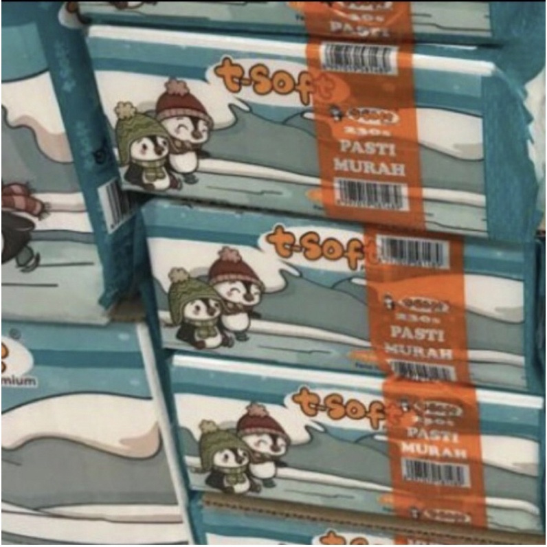 Jual Tissue T-Soft Premium 230 Sheet ( BELI 1 GRATIS 1 ) | Shopee Indonesia