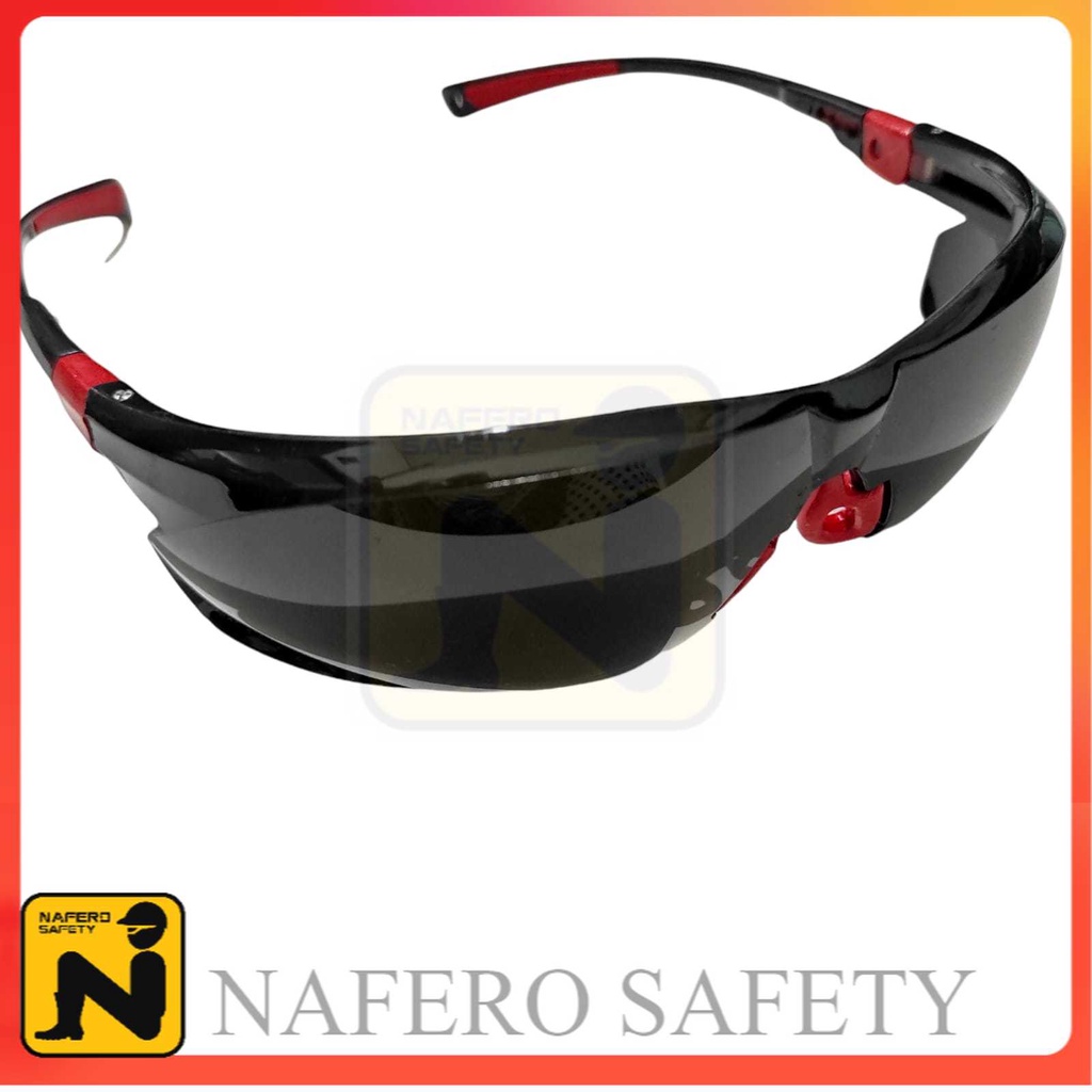 Jual [ 1 Dus Isi 10 Pcs ] KACAMATA LAS HITAM PEKAT GELAP 11 DIN SAFETY GLASSES ENZO | Shopee ...