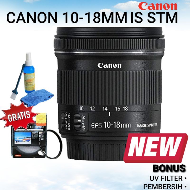 Jual LENSA WIDE CANON 10-18MM IS STM BERGARANSI 1 TAHUN ( PRODUK ...
