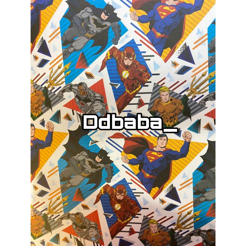 Jual KERTAS KADO SANSAN WAWA LAKI LAKI SANWA DOFF MOTIF SUPER HERO ...