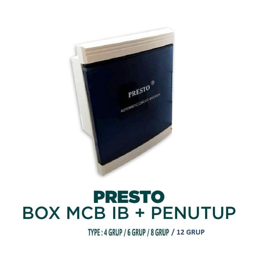 Jual Presto Box MCB 4 / 6 / 8 / 12 Grup Inbow + Tutup - IB Kotak Panel ...