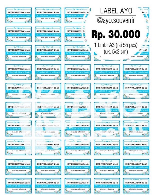 Jual STICKER / LABEL CUSTOM | Shopee Indonesia