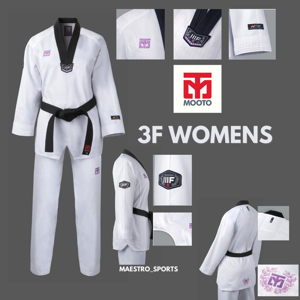 Jual MOOTO 3F Womens - TKD Uniform (Seragam Taekwondo) | Shopee Indonesia