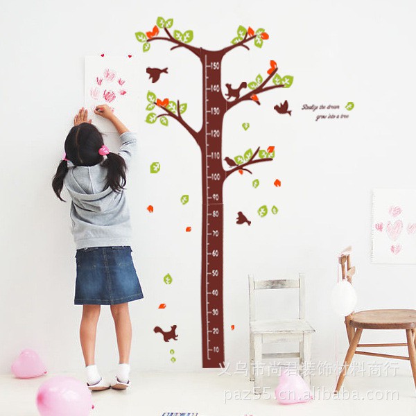 Jual RELIZA WALL STICKER PENGUKUR TINGGI BADAN POHON TREE GROW UP ...