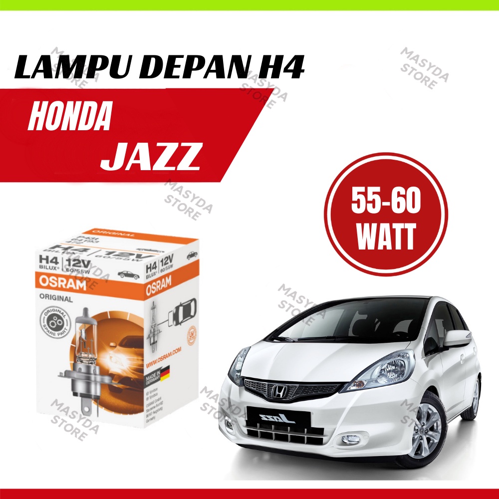Jual lampu depan mobil/bohlam osram honda jazz halogen H4 12v 60/55W original | Shopee Indonesia