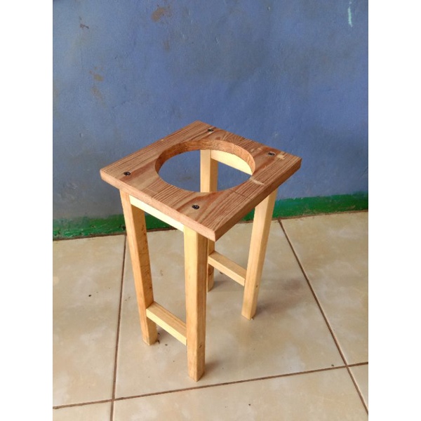 Jual standing pot kayu lubang ukuran 15-20 tinggi 35 | Shopee Indonesia