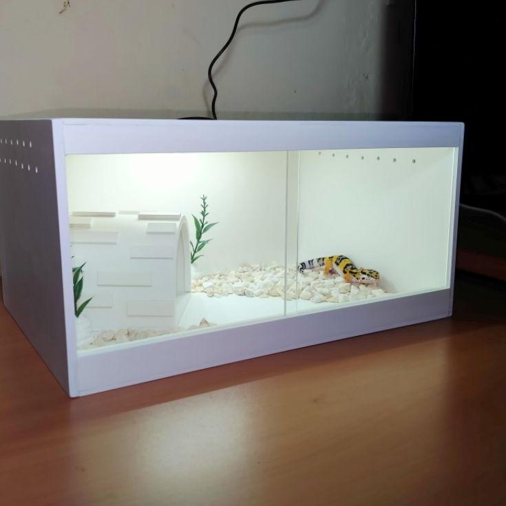Jual Kandang Gecko Plus Hiding Cave / Kandang Akrilik Reptil ...