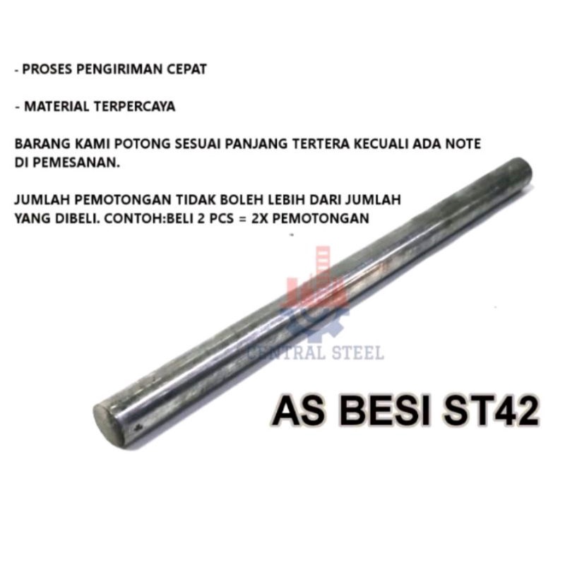 Jual As Besi st42 20mm Panjang-100cm | Shopee Indonesia