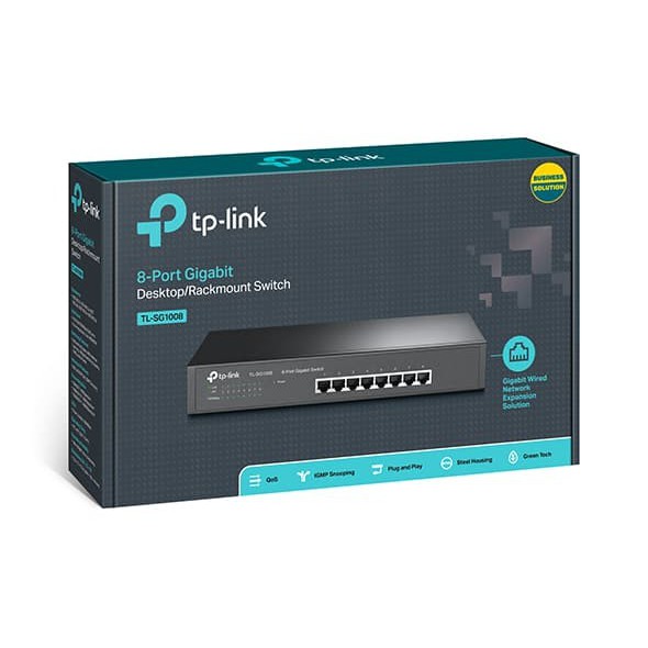 Jual TPLINK TL-SG1008 8-Port Gigabit Desktop/Rackmount Switch TL SG1008 ...