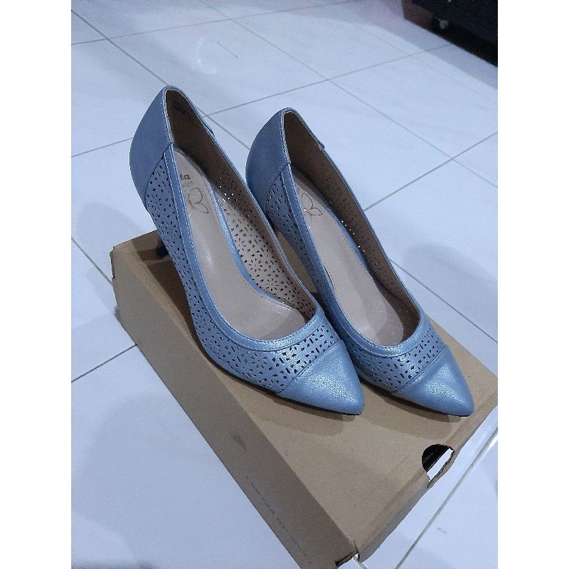 Jual Heels Bata / sepatu bata warna biru | Shopee Indonesia