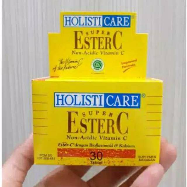Jual Ester C tablet isi 30 kapsul | BOTOl aman bagi lambung | Shopee Indonesia