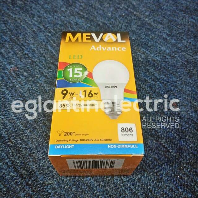 Jual Meval Lampu Led Advance 9W | Shopee Indonesia