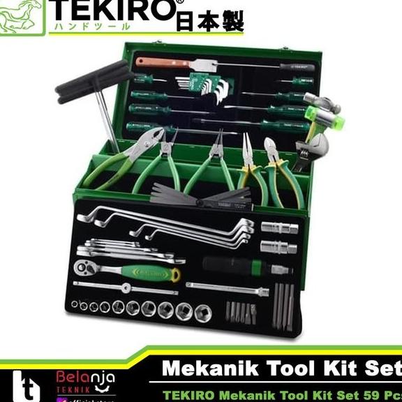 Jual Promo TEKIRO Mekanik Tool Kit Set 59 Pcs Toolset Toolkit Toolbox ...