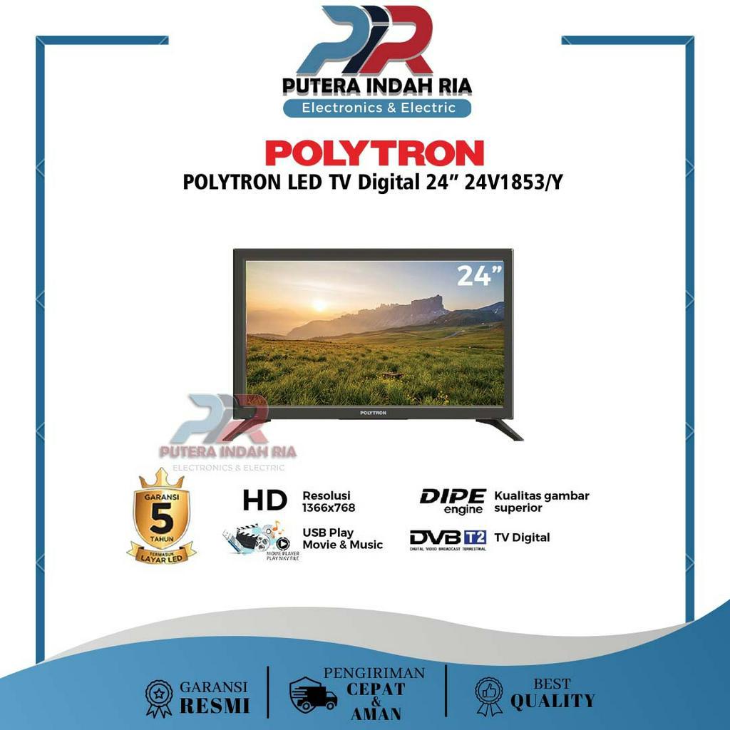 Jual POLYTRON LED TV Digital 24 Inchi 24V1853/Y / Polytron 24V1853 Y ...