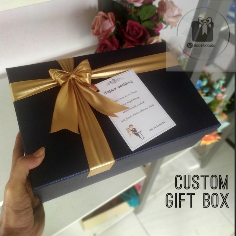 Jual Kotak kado/Gift Box Premium Ukuran(PxLxT) 30x20x10 bisa Request ...