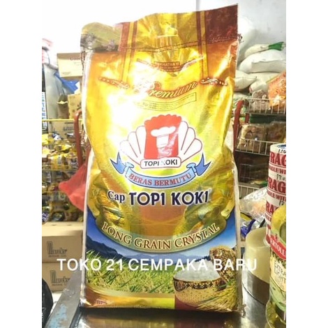 Jual Beras Cap Topi Koki Long Grain Crysral 10KG | Beras Premium Gold ...